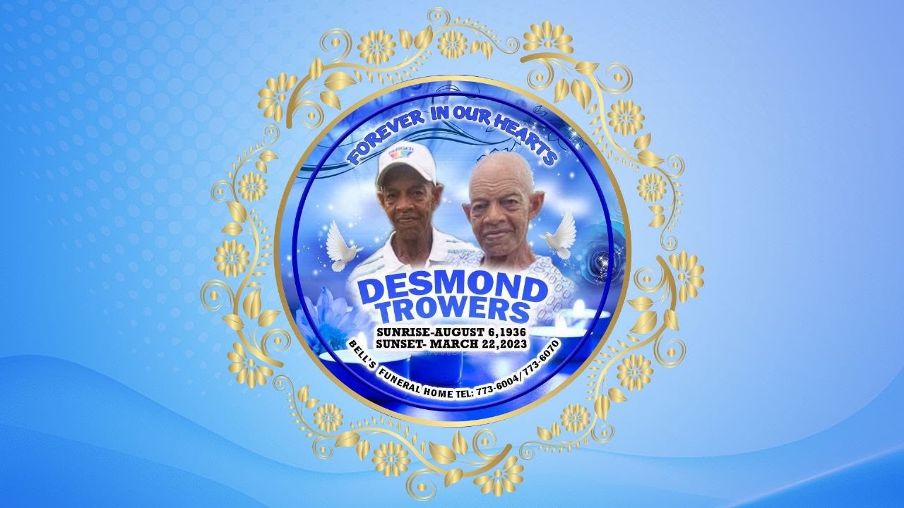 Thanksgiving Service for the life of "Desmond Roy Trowers" - YouTube