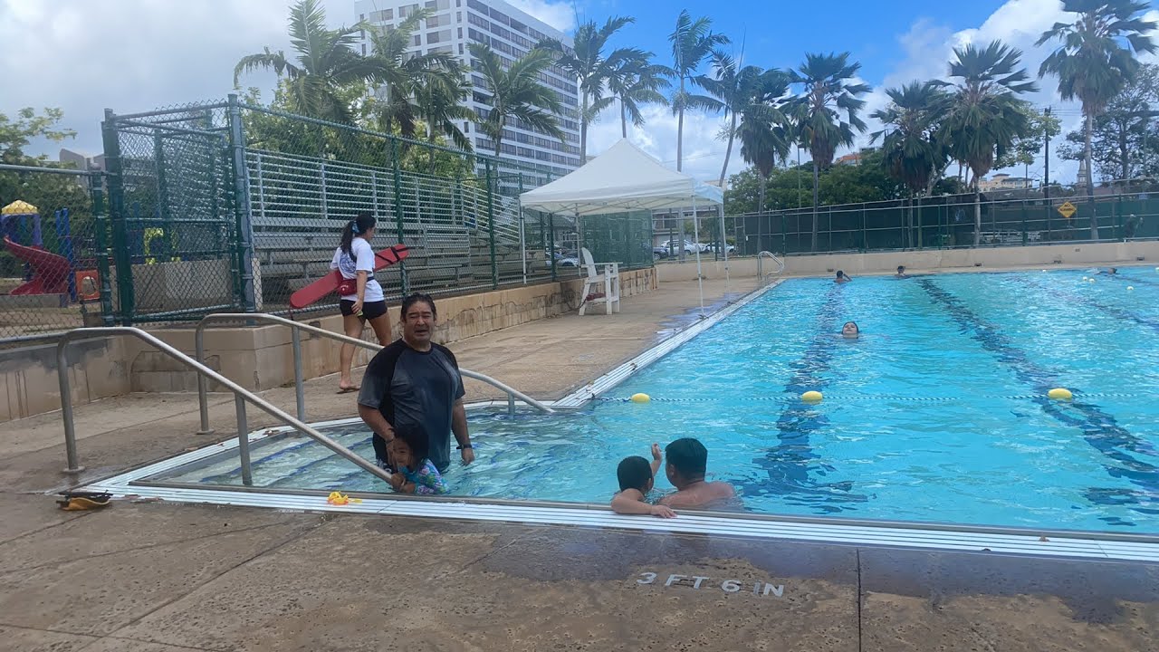 Let’s go swim at makiki - YouTube