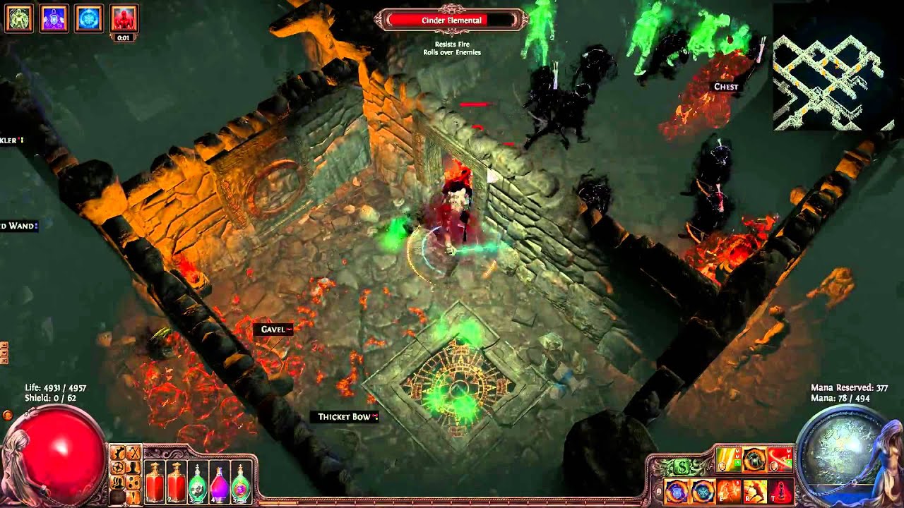 Path of Exile Vaal Pyramid (68) Map Run - YouTube