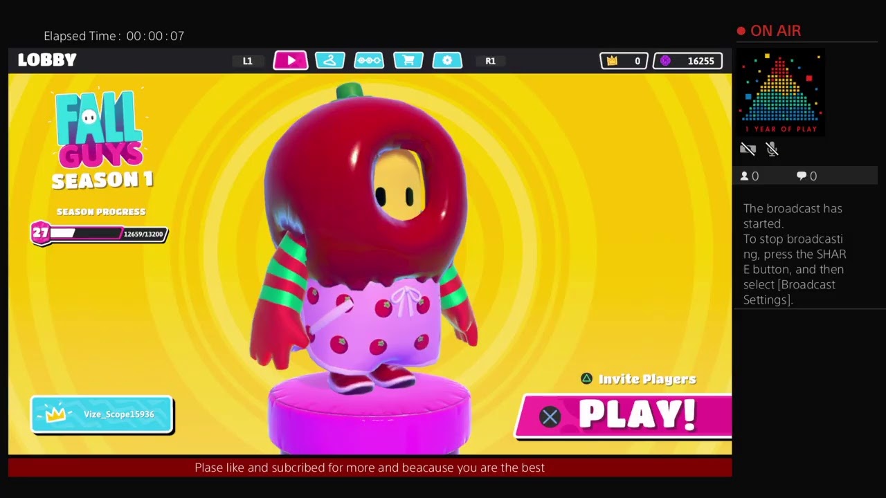 Falling in fallguy fallguys gameplay - YouTube