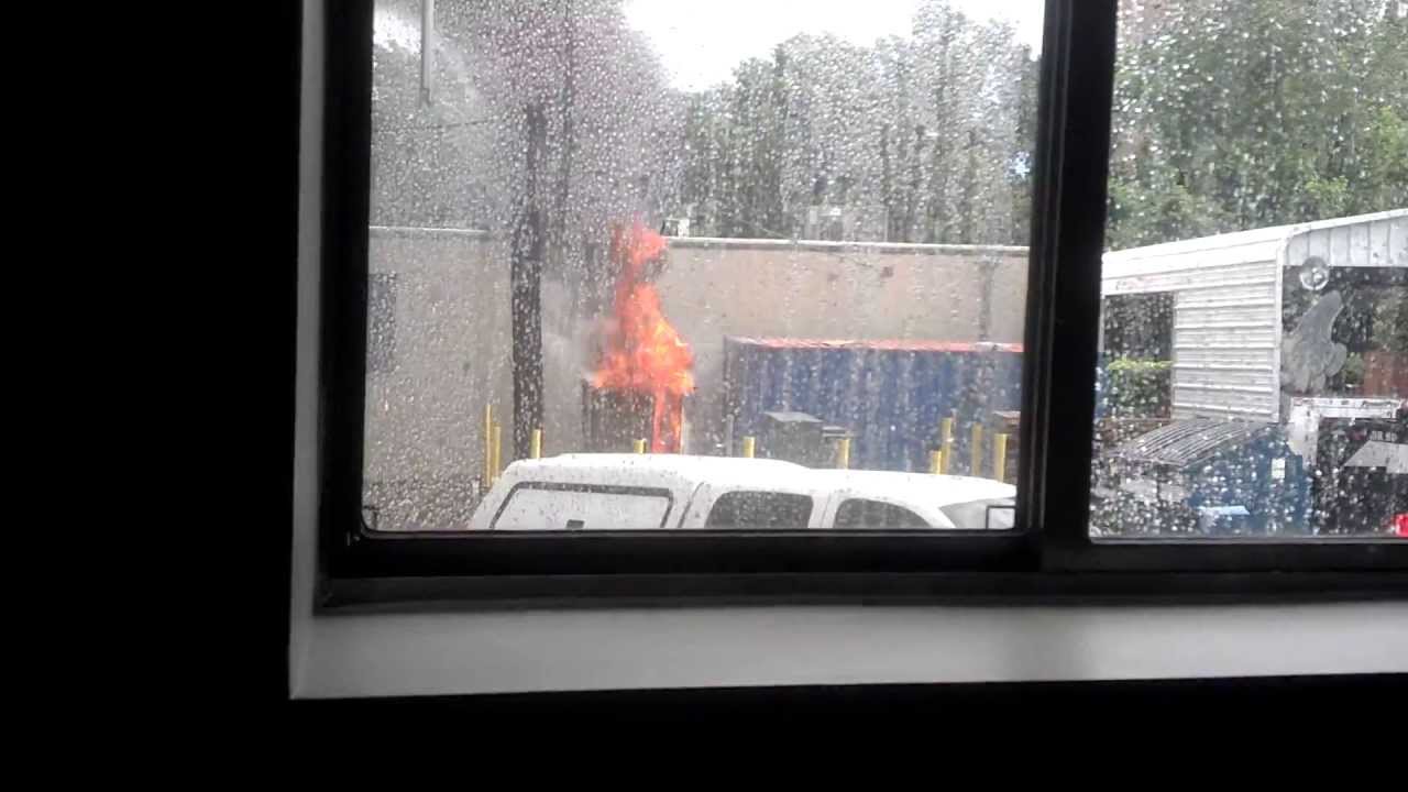 Transformer Fire - YouTube