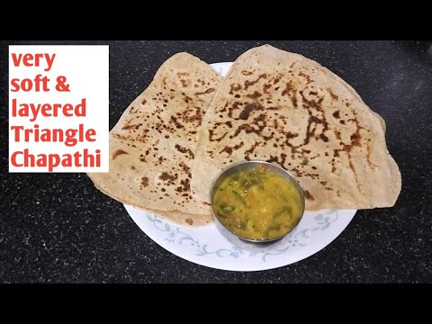 Triangle Chapathi making tips| చపాతీని మెత్తగా పొరలుపొరలుగా ఇంతకన్నా ...