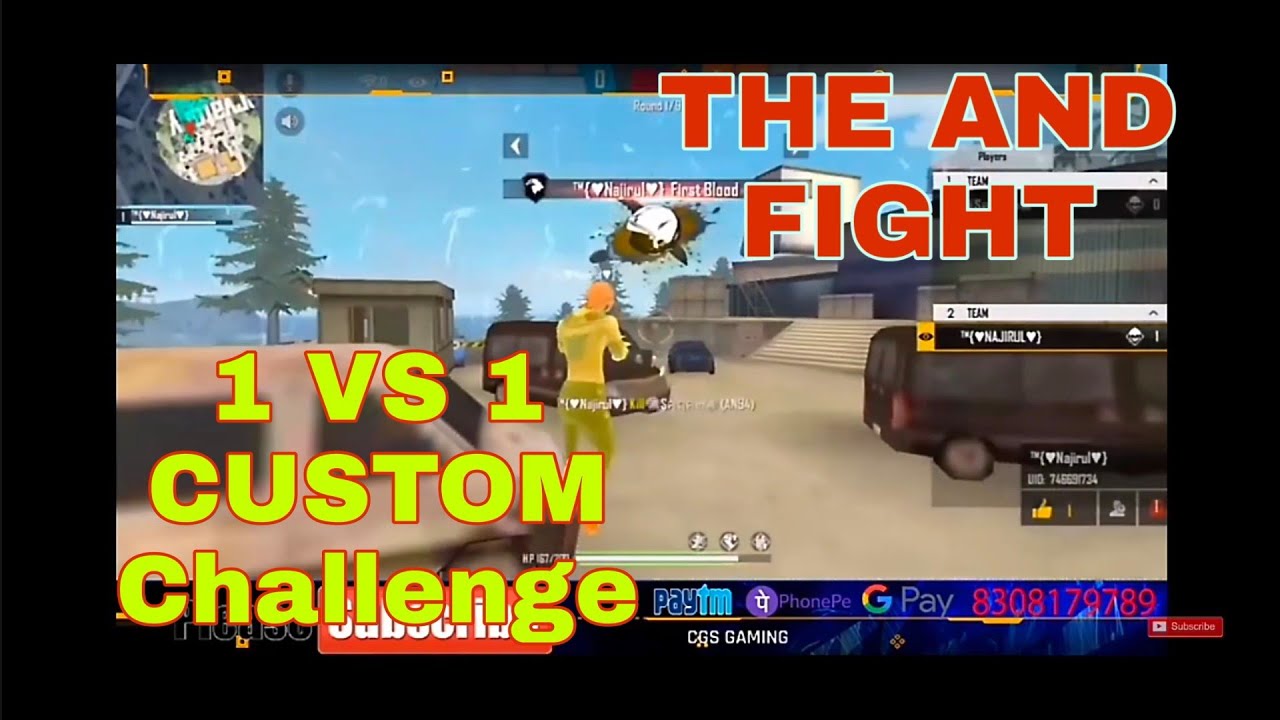 ONE HAND PLAYER || CUSTOM 1 VS 1 CHALLENGE || # Najirul Bhai - YouTube