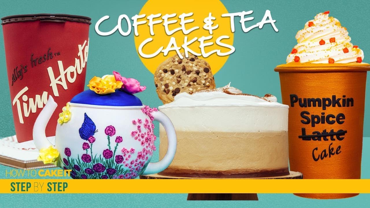 4 Mind-Blowing Hot Drink Cakes | COFFEE & TEA CAKES COMPILATION | How ...