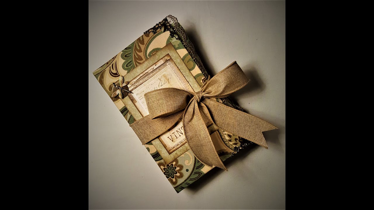 A Vintage Dragonfly Journal, a handmade journal (SOLD) - YouTube