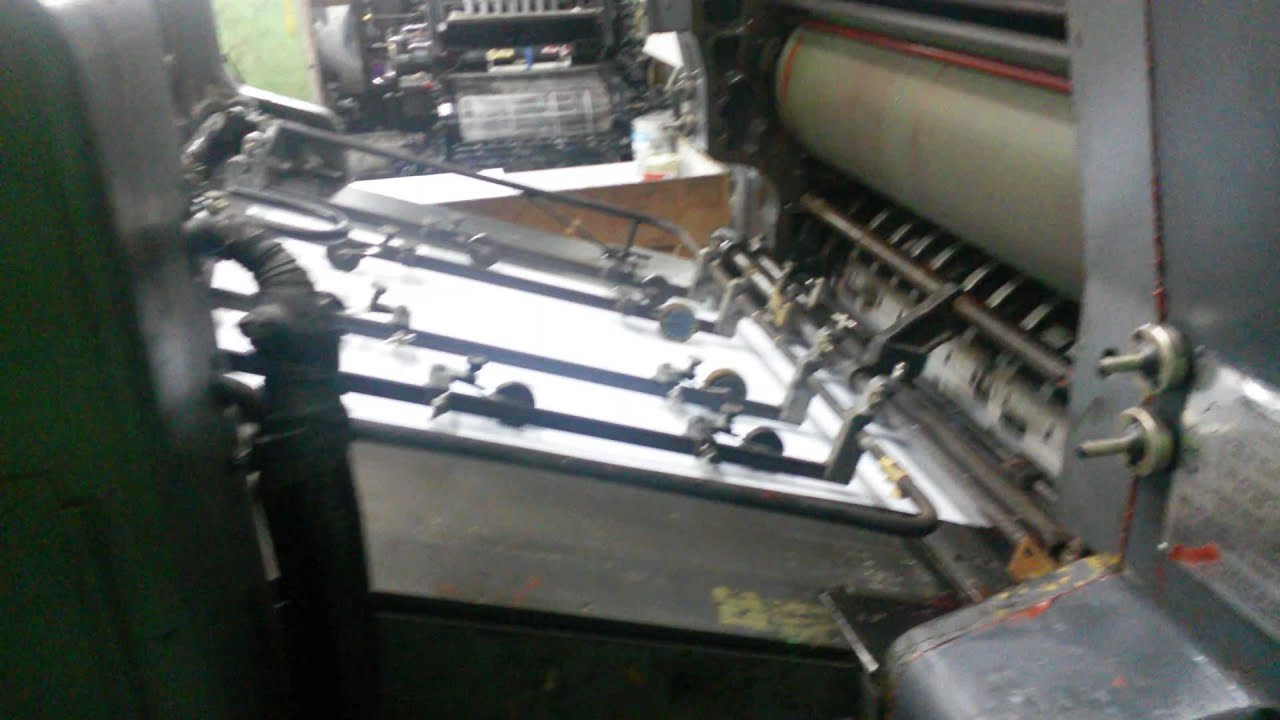 Heidelberg Sordz 2 - Color Offset machine - YouTube