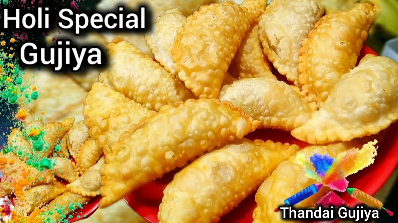 Holi Special Thandai Gujiya Recipe | Quick and Easy Recipe | Thandai ...