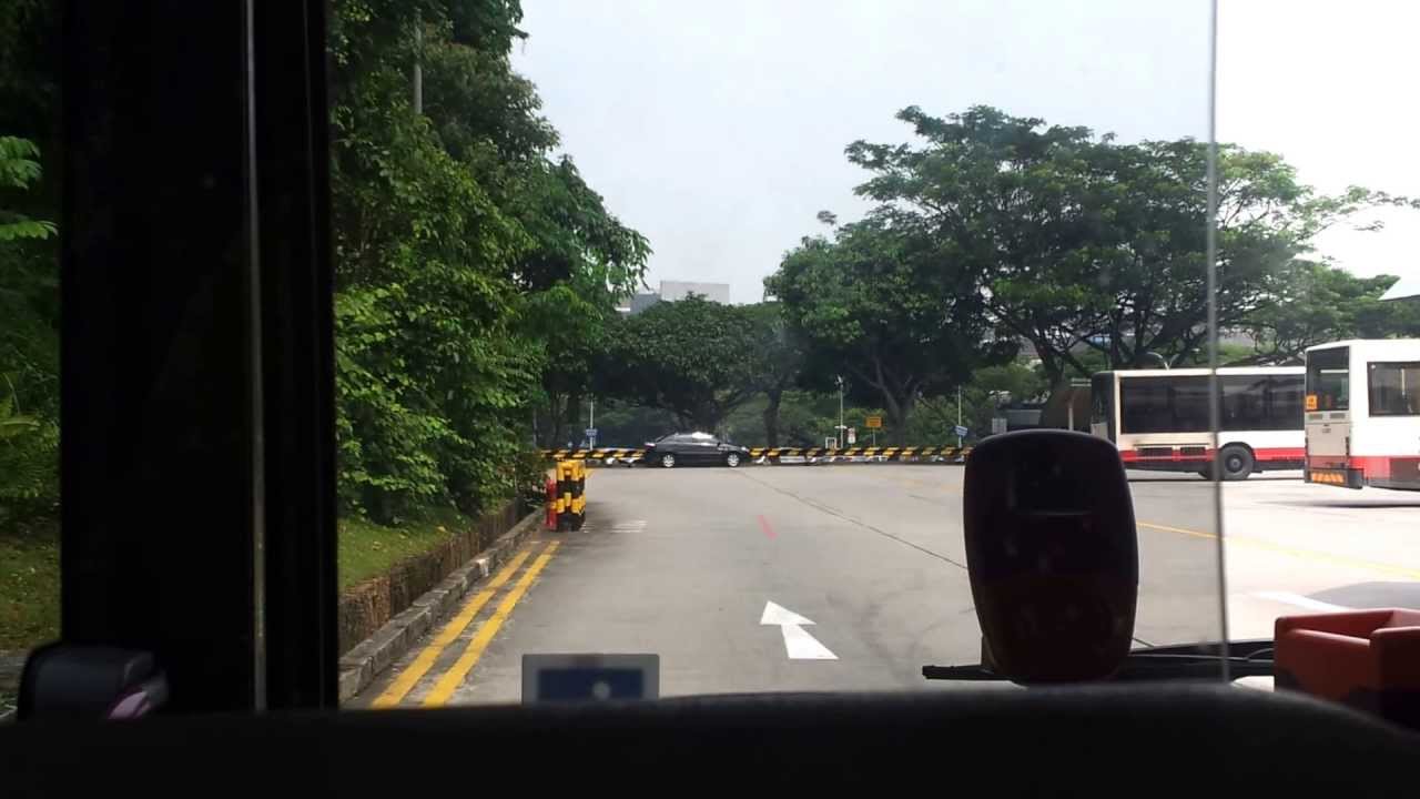 SBST: Service 93 [SBS 6214L] Going Into Harbourfront Bus Terminal - YouTube