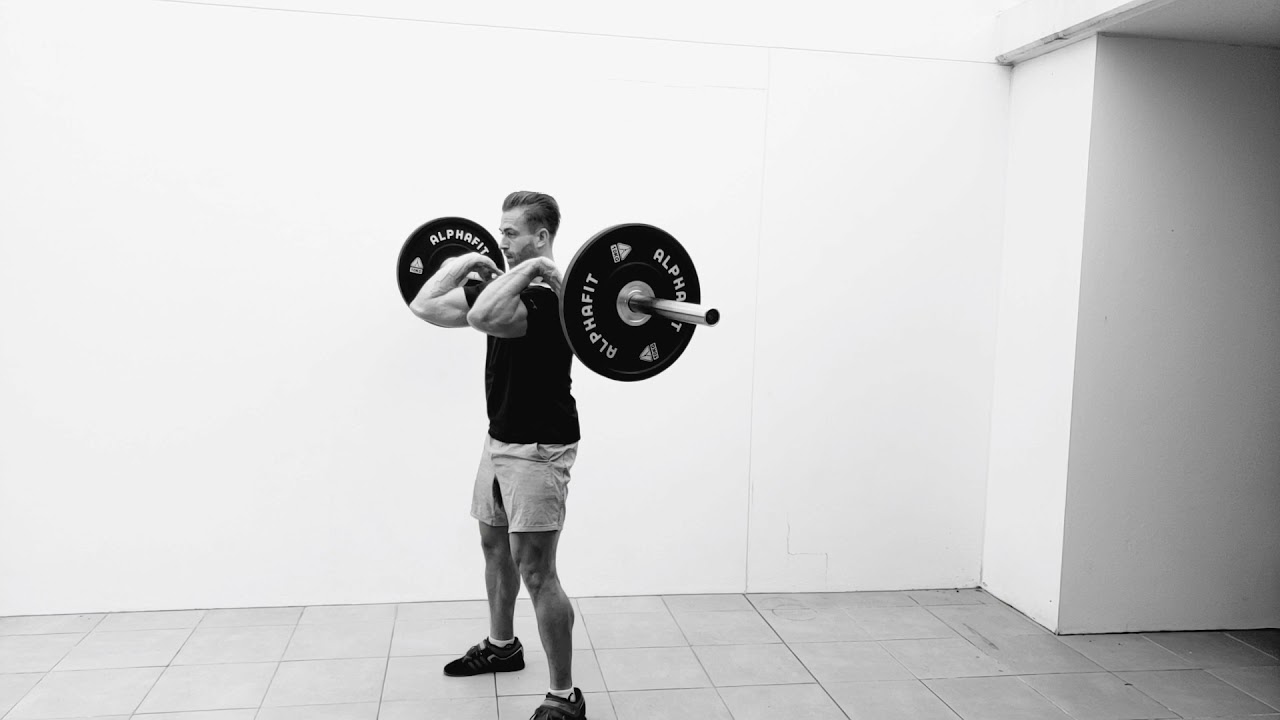 BB Front Squat - YouTube