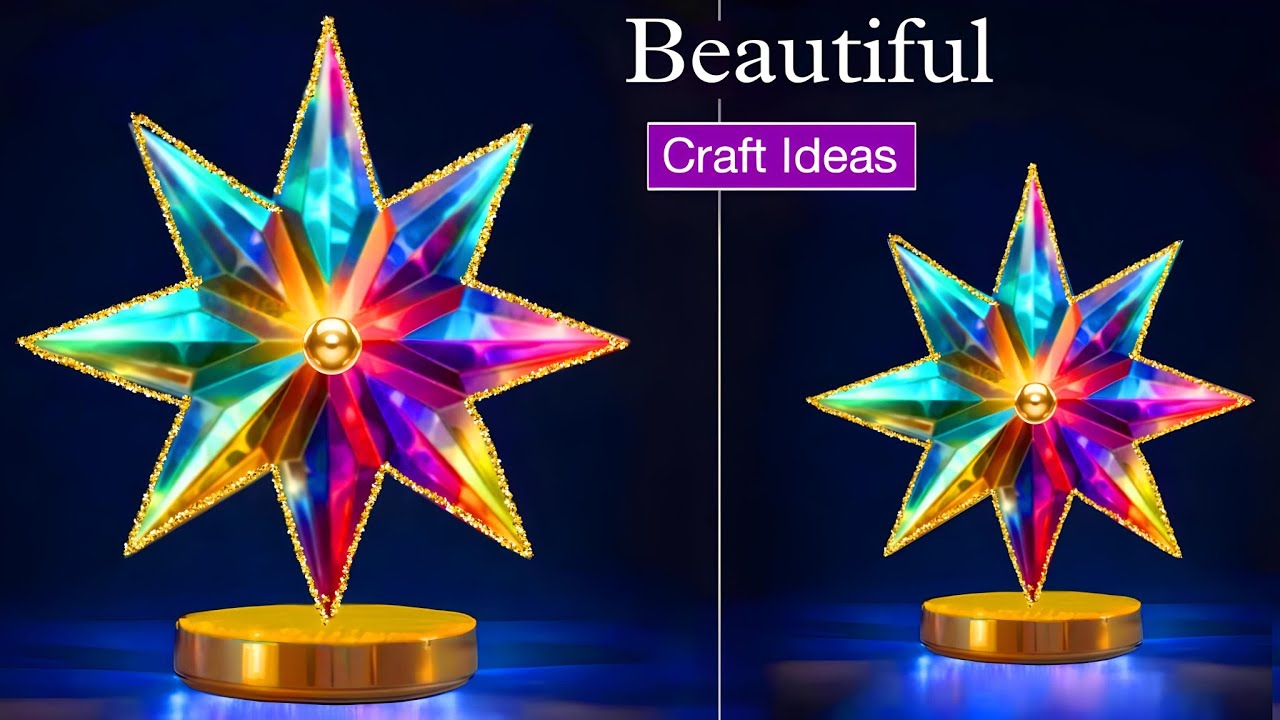 Turn Trash Into Magic | DIY Holographic Star From Plastic Bottle 💕😌 ...