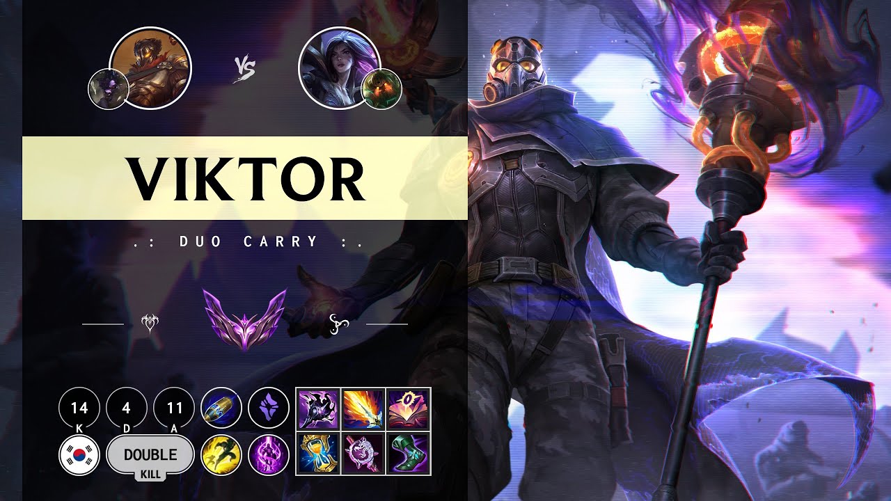 Viktor Carry vs Kai'Sa - KR Master Patch 14.11 - YouTube