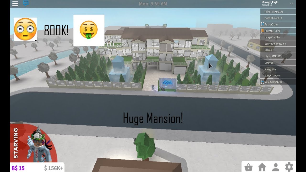 Huge 800k! Mansion House Tour (Roblox Bloxburg) - YouTube