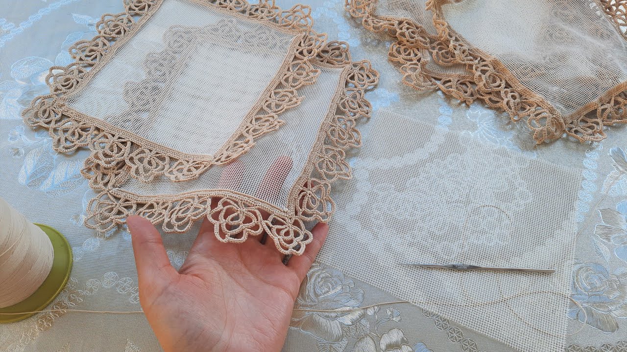 Anglez Çiçek Dantel KenarYapımı 1.Aşama #reklam #anglez #çeyiz #gelin # ...