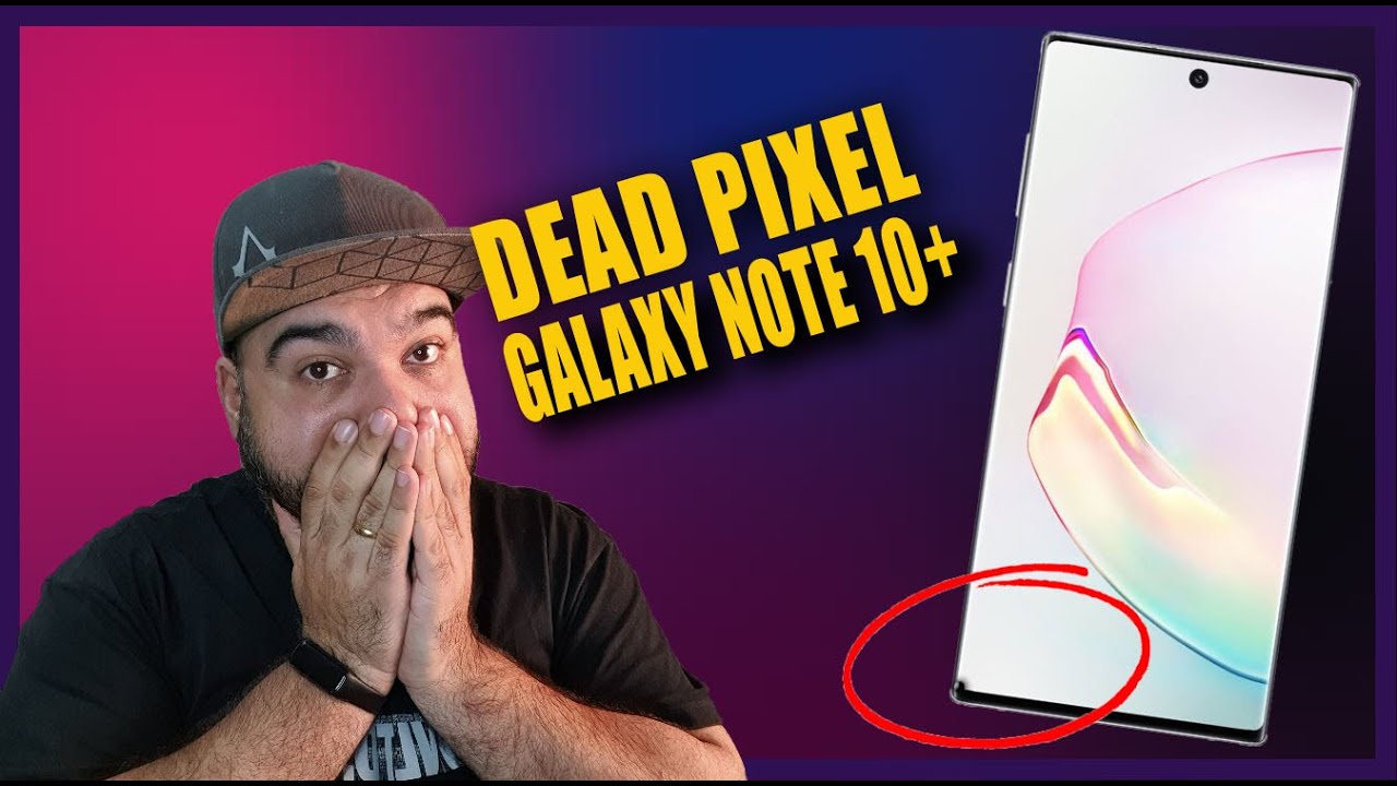 TELA SAMSUNG GALAXY NOTE 10 PLUS COM DEFEITO I Apareceu um dead pixel ...