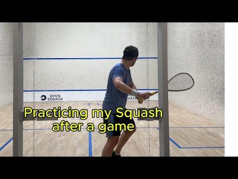 Solo Squash Practice, 1 Week after my first lesson with Peter - YouTube