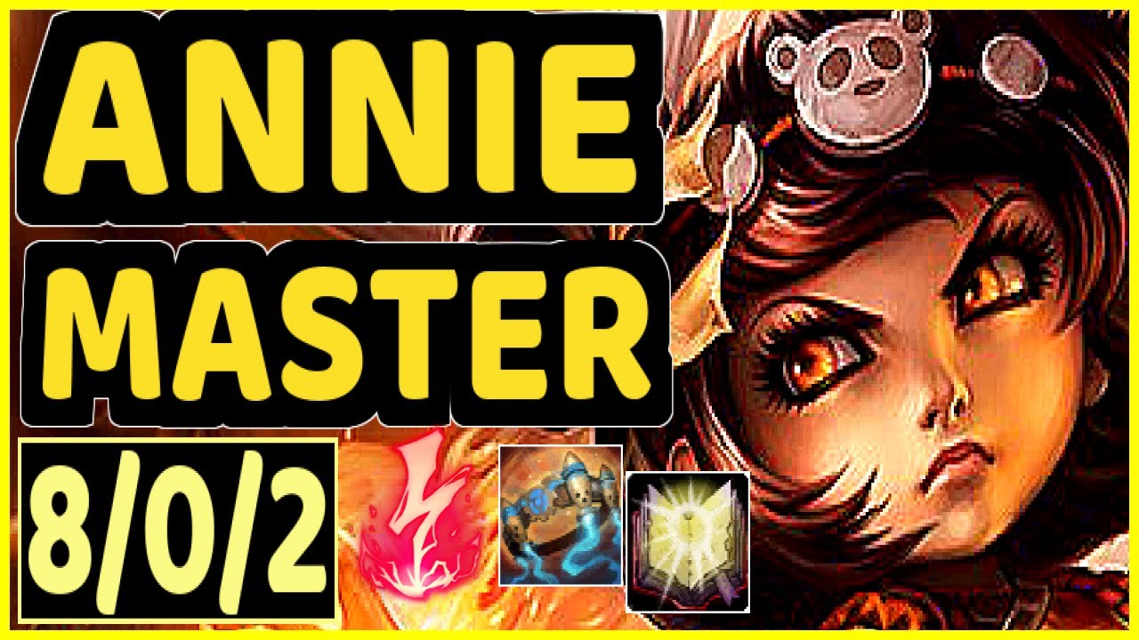 ANNIE BOT (ANNIE) - 8/0/2 KDA GAMEPLAY - NA Ranked MASTER - YouTube