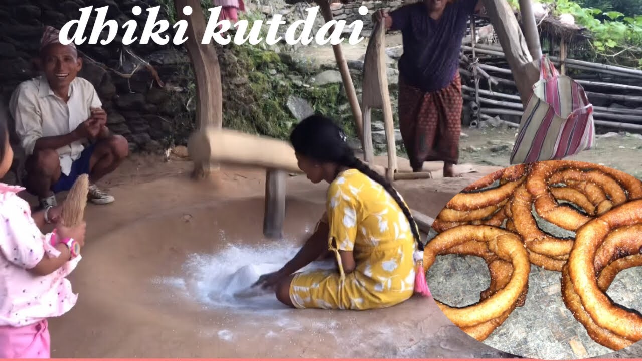 Traditional Grinding Mill in Nepal||Dhiki|| - YouTube