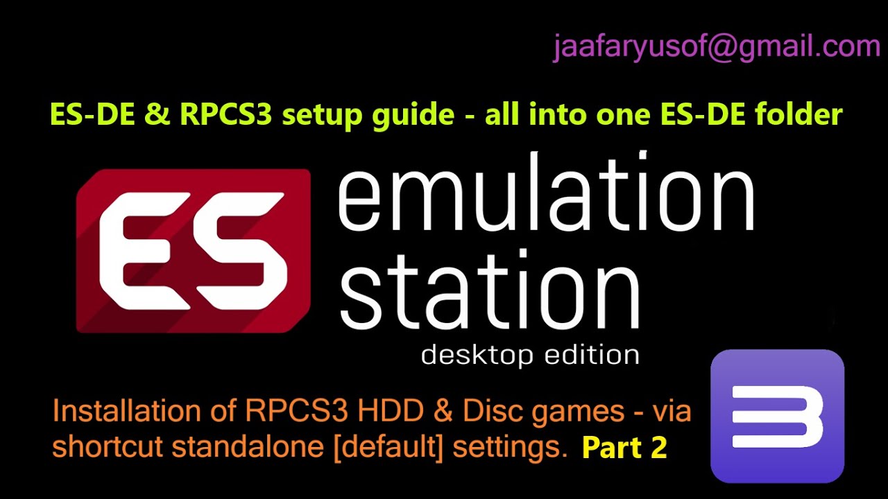 ES-DE & RPCS3 Setup Part 2 - All In One ES-DE Folder - YouTube