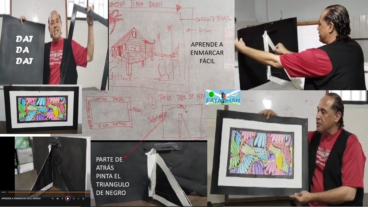 APRENDE A ENMARCAR FACIL RAPIDO - YouTube