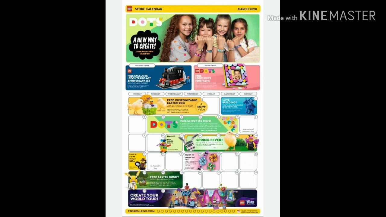 Lego store March 2020 store promo and events and calender overview ...