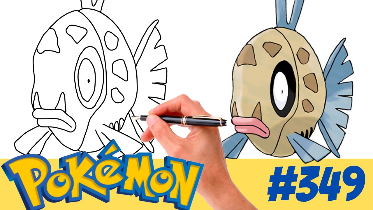 Cómo dibujar FEEBAS POKEMON #349 | FÁCIL | Generación 3 - YouTube