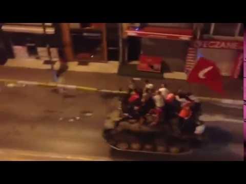 The Turks take over armor cart and drive around