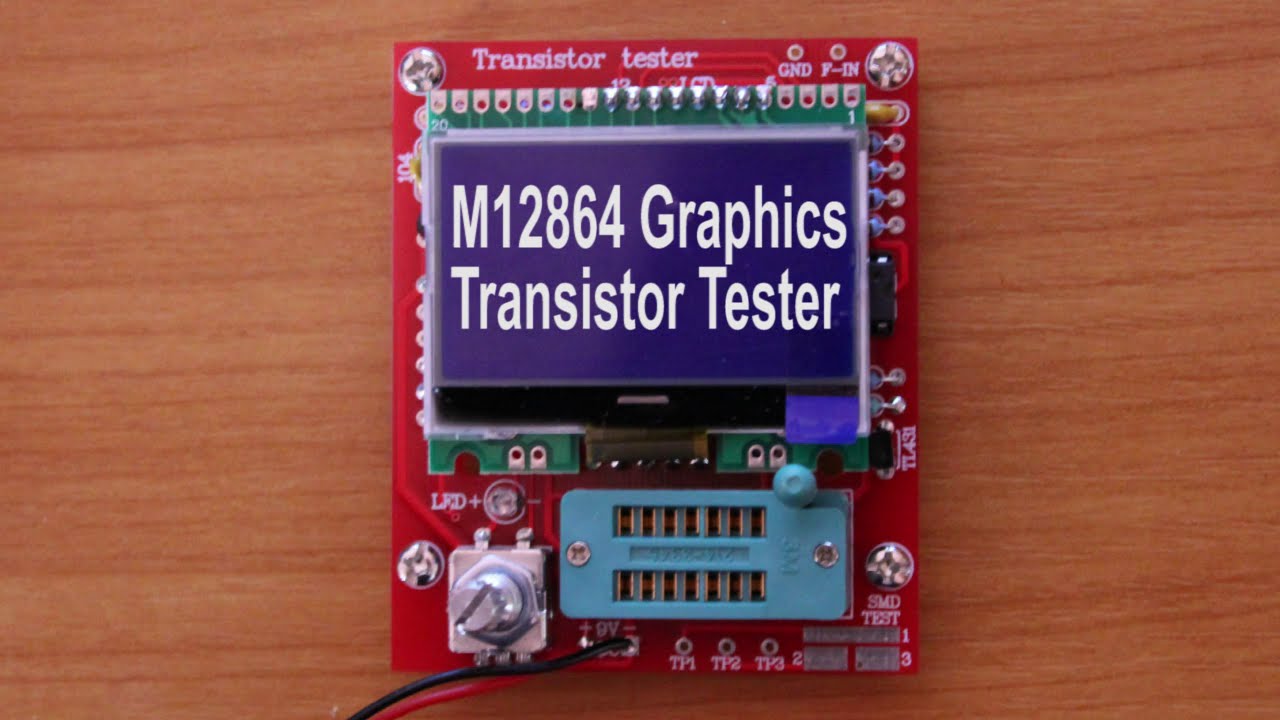 M12864 Graphics Transistor Tester from Banggood, Part 2: Review - YouTube