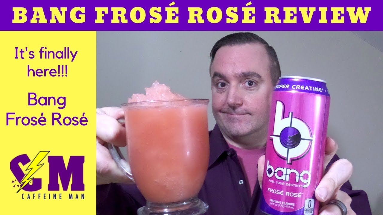 NEW Bang Frosé Rosé Energy Drink Product Review! Bang Energy Drink ...