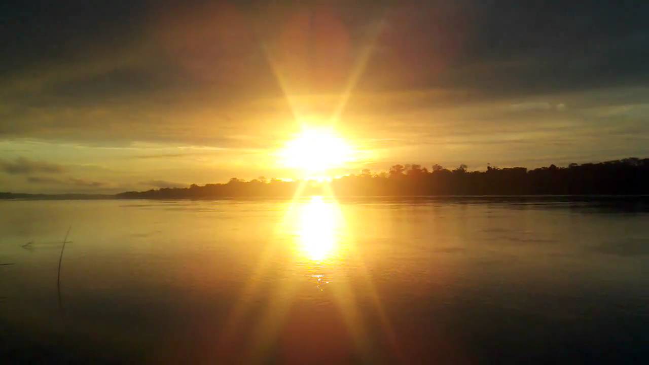 SUNRISE over the AMAZON RIVER in PERU! [HD] - YouTube