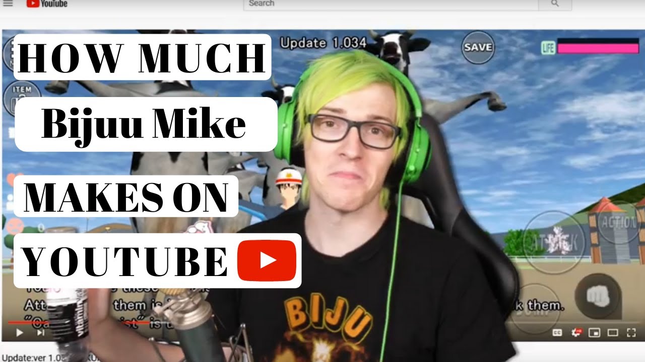 How much Bijuu Mike makes on Youtube - YouTube