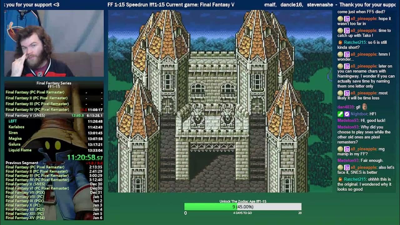 Final Fantasy 1-15 Speedrun Part 2 (FF5, FF6) - YouTube