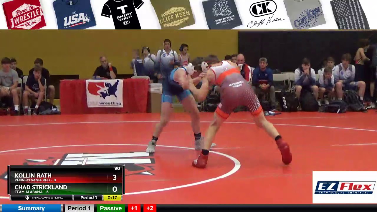 Mat 16 90 Kollin Rath Pennsylvania Red Vs Chad Strickland Alabama - YouTube