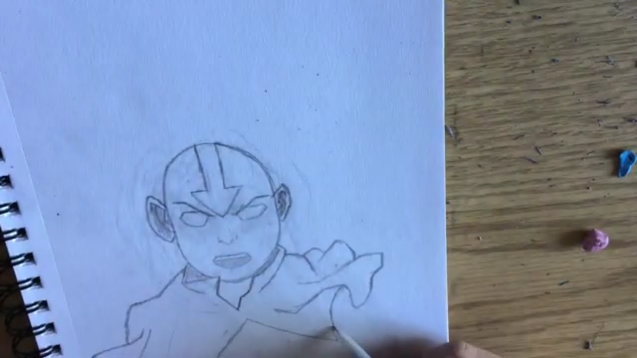 How to draw Aang Avatar state| Avatar | Pencil sketch 53 | - YouTube