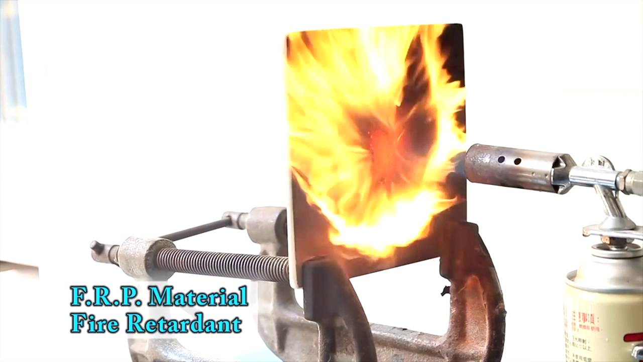 FRP Fire Retardant FRP材質耐火測試 - YouTube
