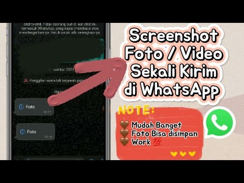 Cara Screenshot Foto WA Sekali Lihat | Work 💯 - YouTube