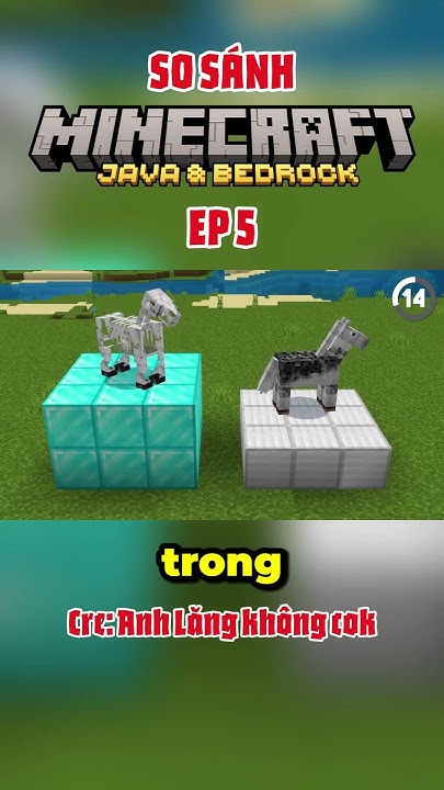 Minecraft Java vs Bedrock, Người Khổng Lồ/Người Tí Hon!? - YouTube