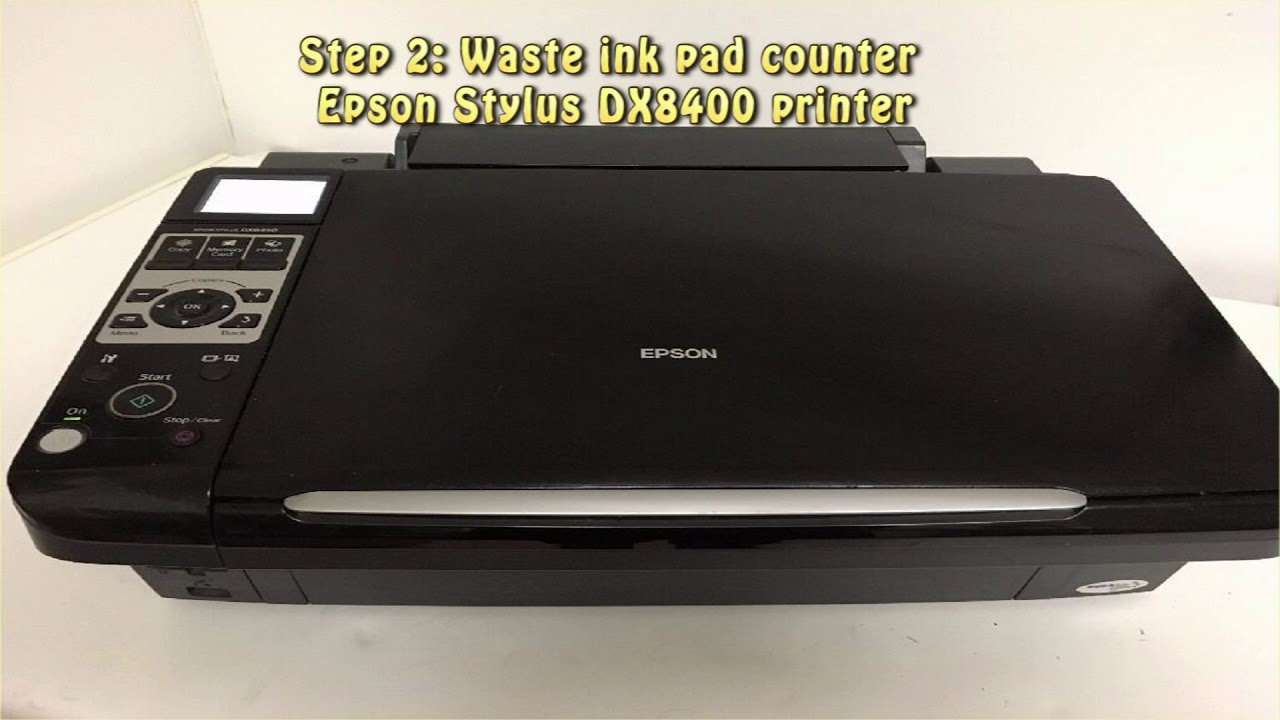 Reset Epson Stylus DX8400 Waste Ink Pad Counter - YouTube