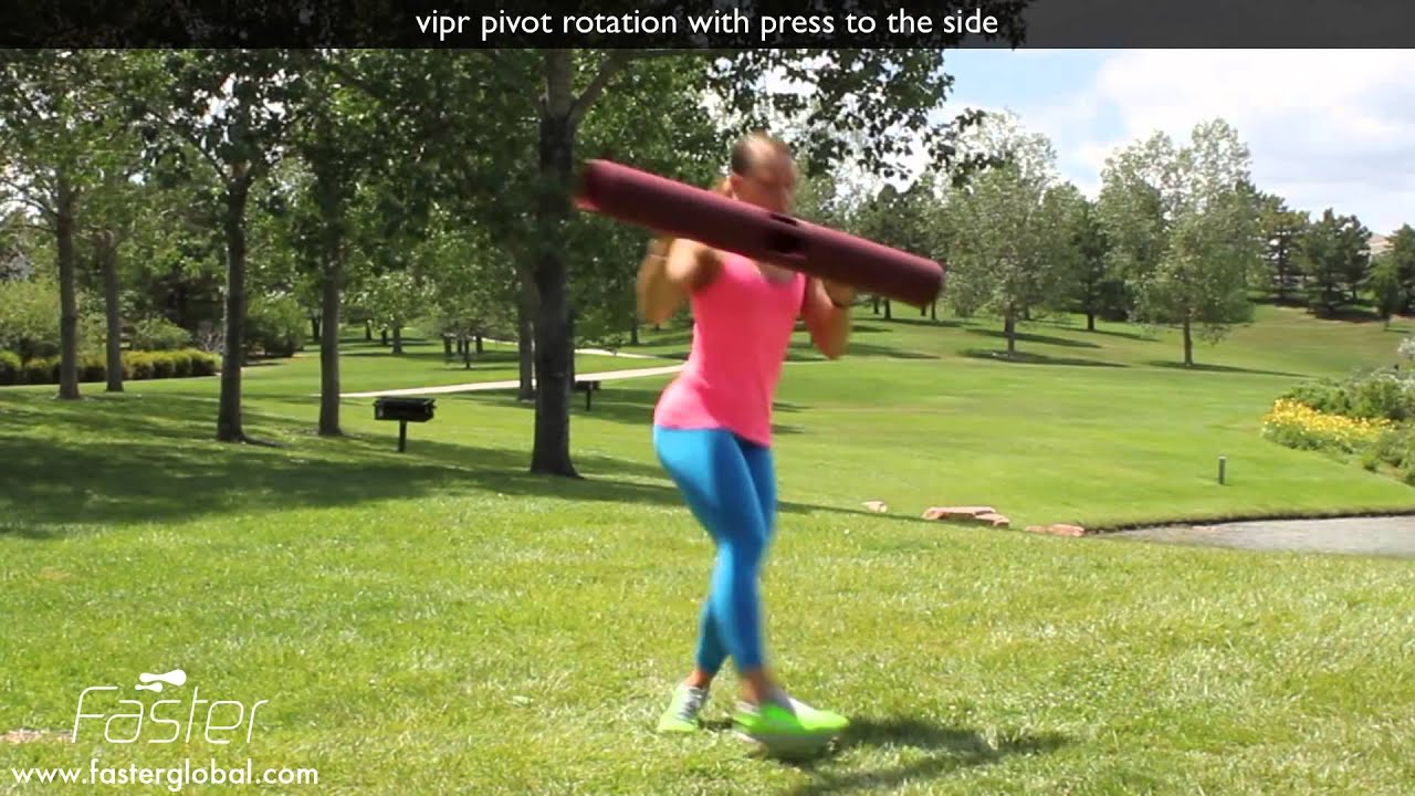 vipr pivot rotation with press to the side - YouTube