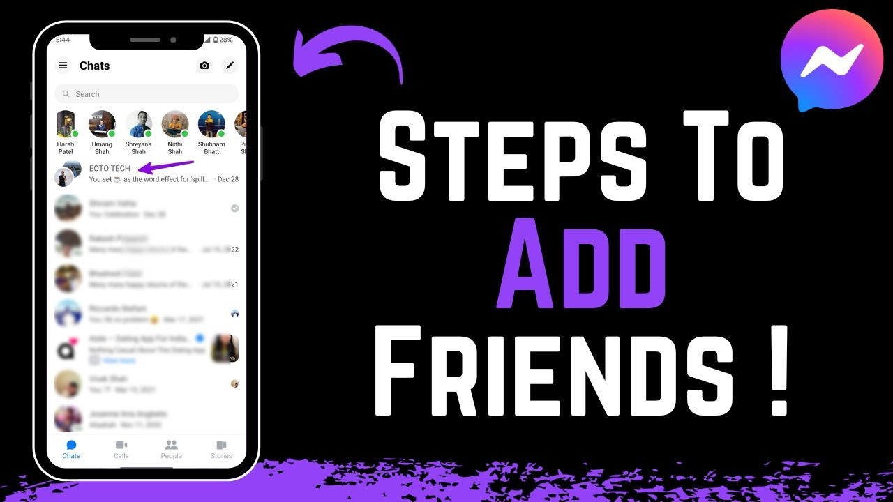 Messenger How to Add Friends - YouTube