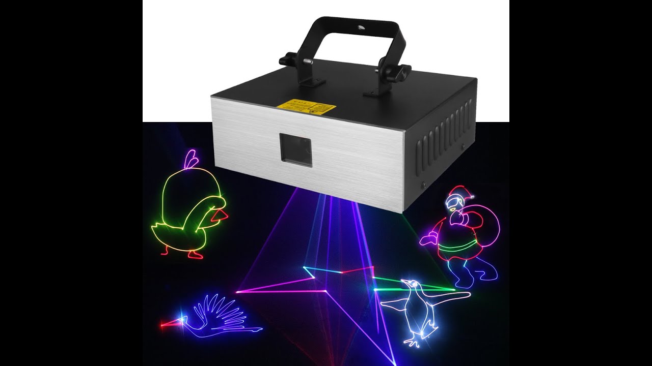 ALIEN 2W RGB Beam Scanner Stage Laser Lighting Effect Projector - YouTube