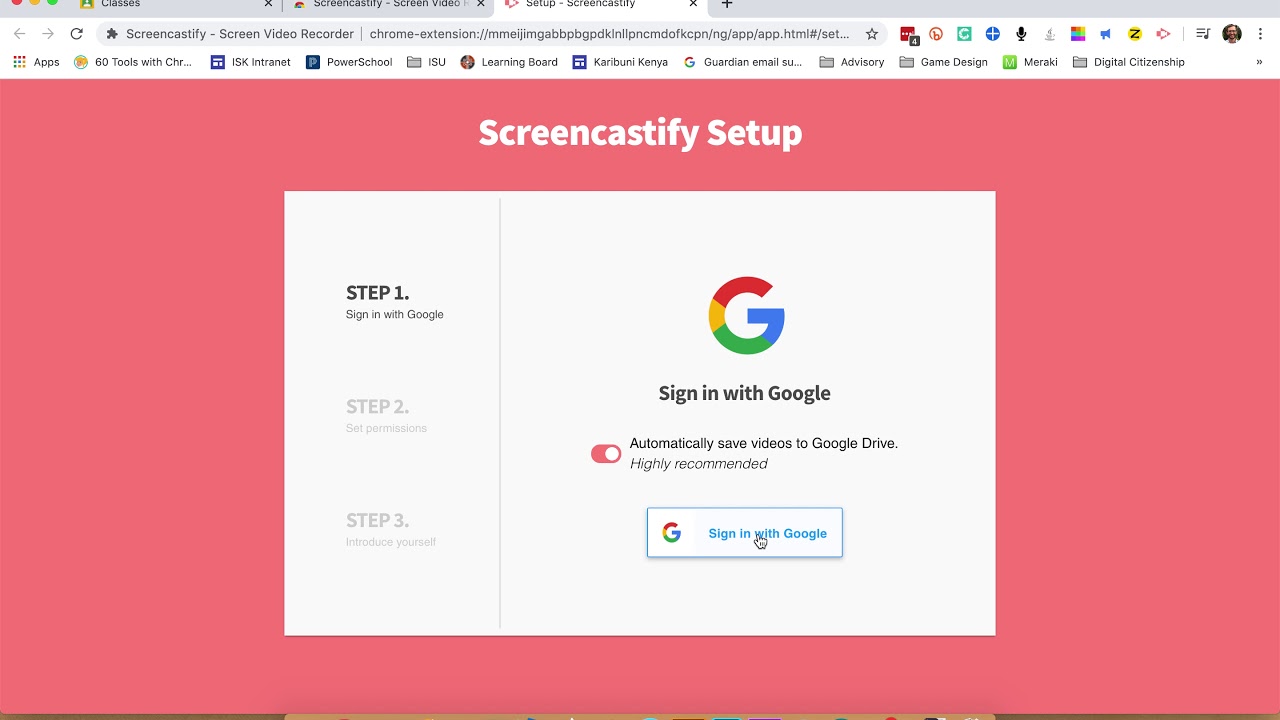 Screencastify Installation - YouTube