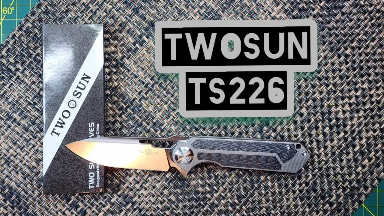 TWOSUN TS226 TITANIUM CARBON FIBER D2, Can this knife be worth over $50 ...