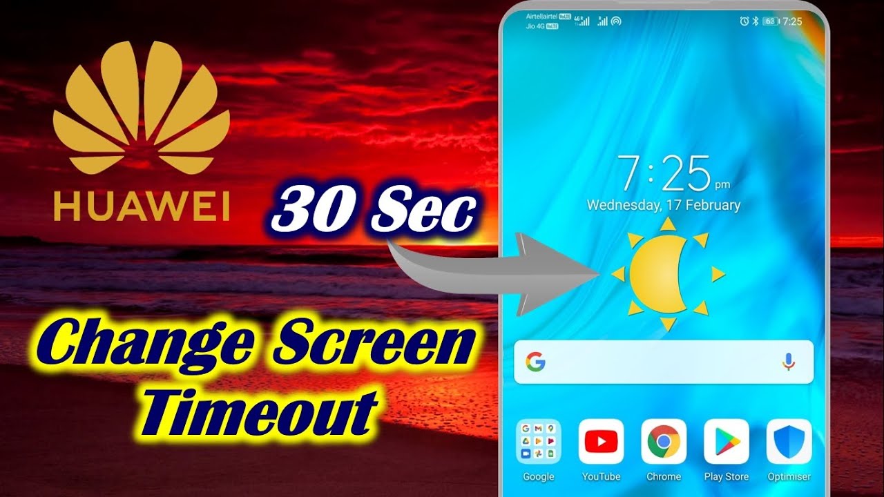 How to Change Screen Timeout in Huawei - YouTube