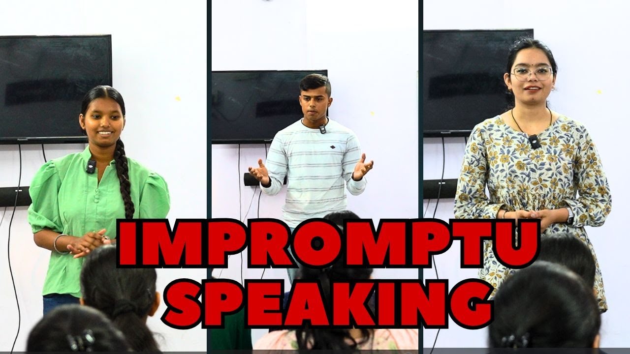 Impromptu Speaking | Public Speaking | Presentation - YouTube