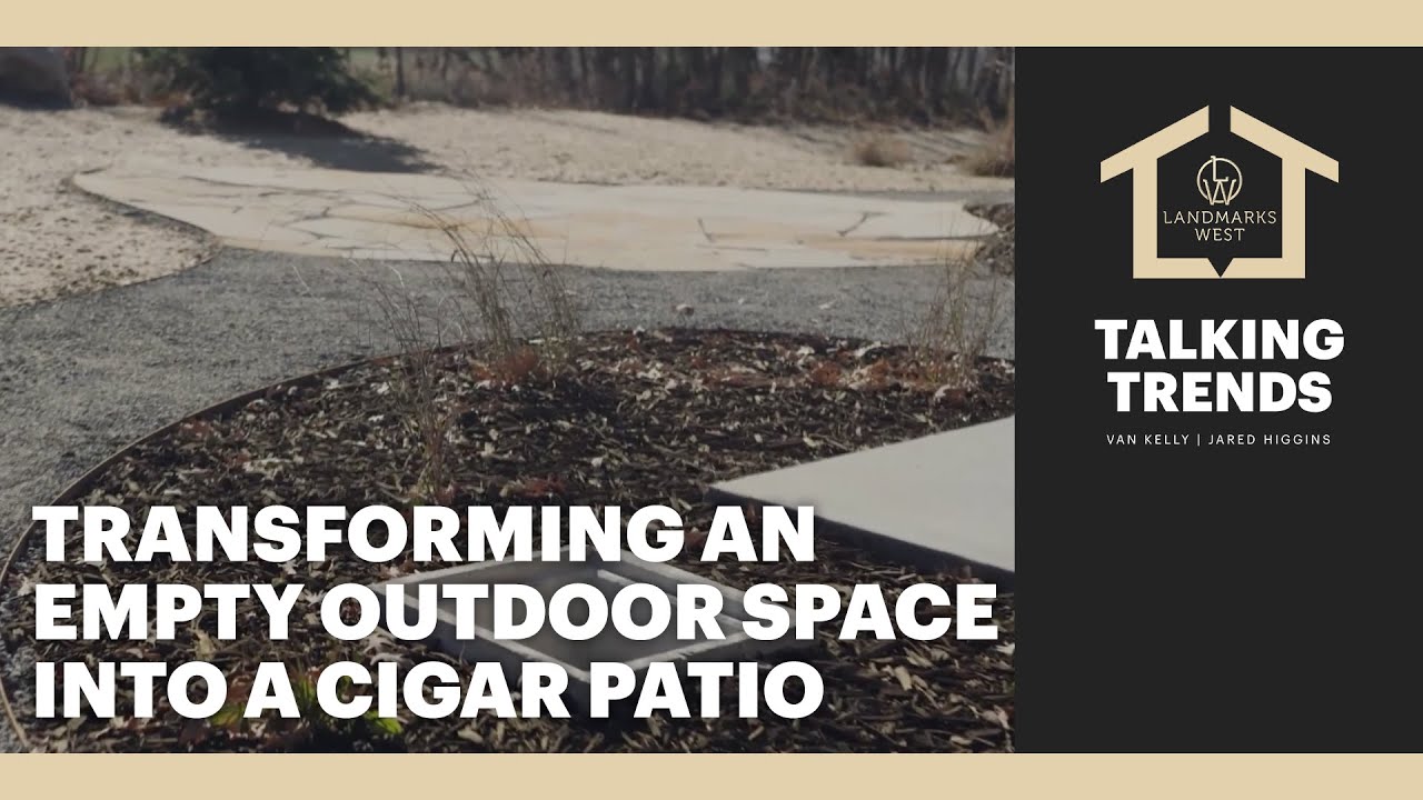 Transforming An Empty Outdoor Space Into A Cigar Patio - YouTube