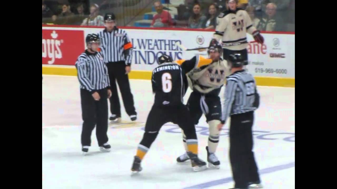 Zack Kassian v. Kyle Flemington - YouTube