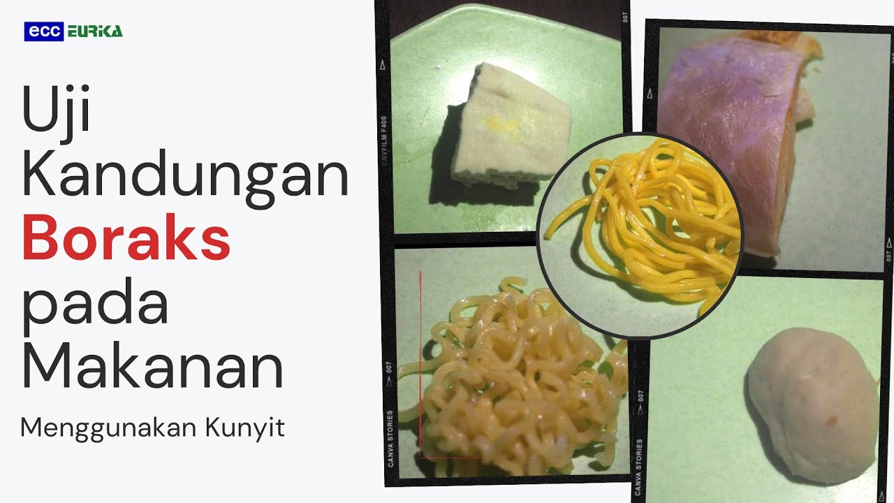 Eksperimen #3: Uji Kandungan Boraks pada Makanan Menggunakan Kunyit ...