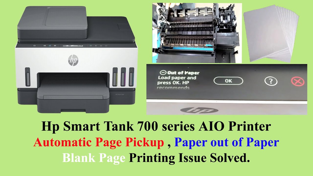 HP Smart Tank 790 AIO Printer Automatic Page Pickup Issue Solved. Fix ...