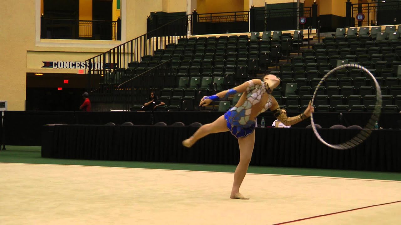 Audrey Whitaker - Hoop Finals - 2013 U.S. Rhythmic Championships - YouTube