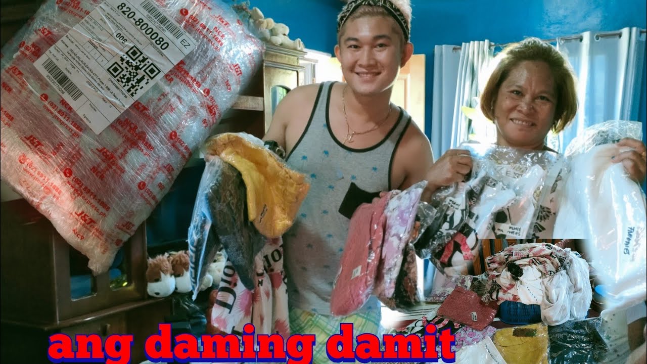 Ang daming damit#unboxing from California - YouTube